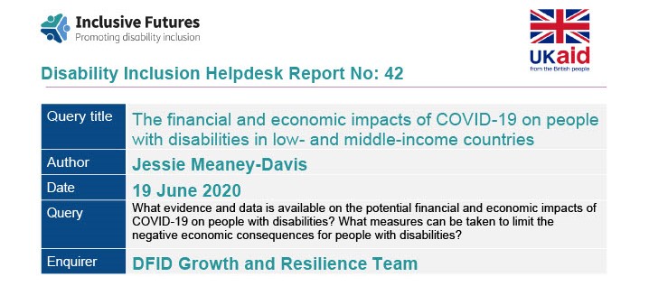 Query 42 - The financial and economic impacts of COVID-19 on people ...